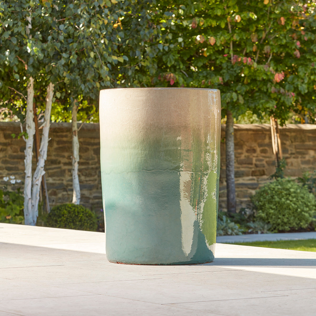 Frostproof Tall Glazed Plant Pot – Elise | Gardenesque