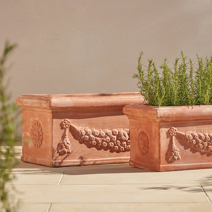 Fiorella Terracotta Garden Trough | Handmade Tuscan Pot – Gardenesque