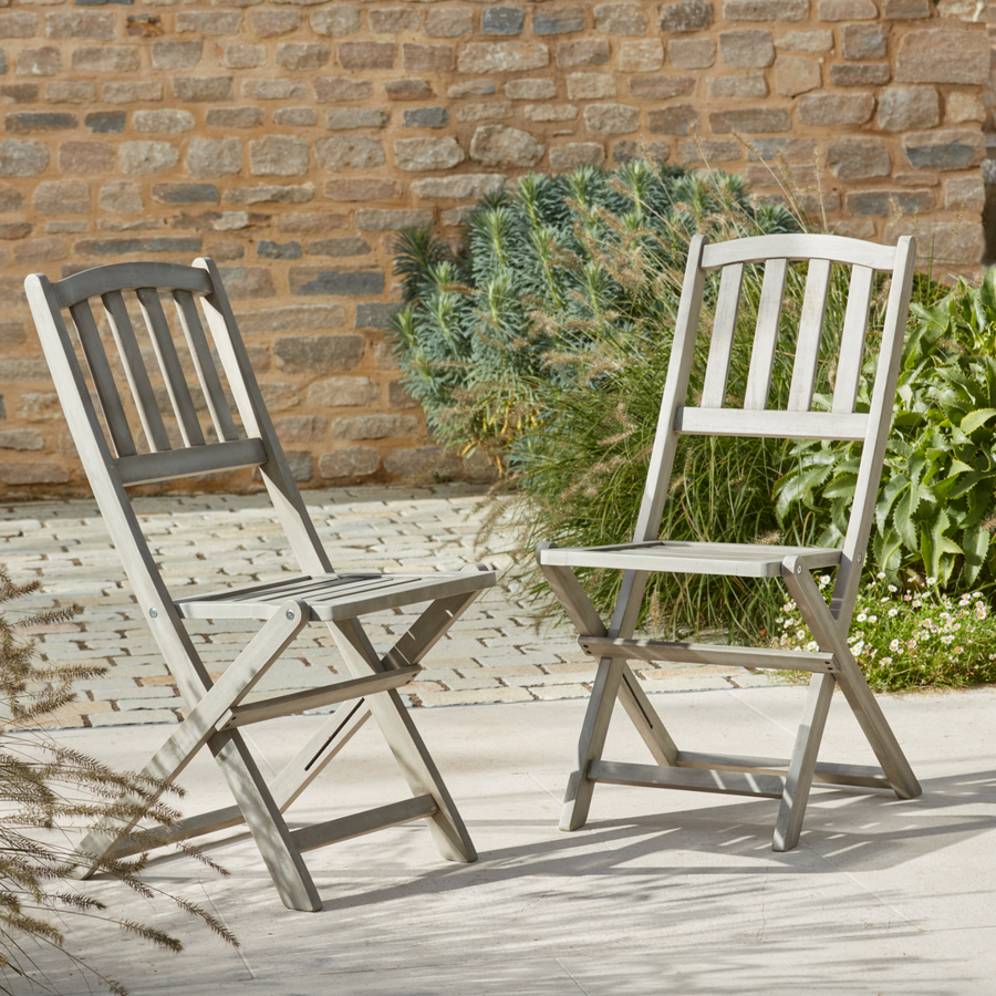 Repton Wooden Bistro Set | 2 Seater Garden Table & Chairs – Gardenesque