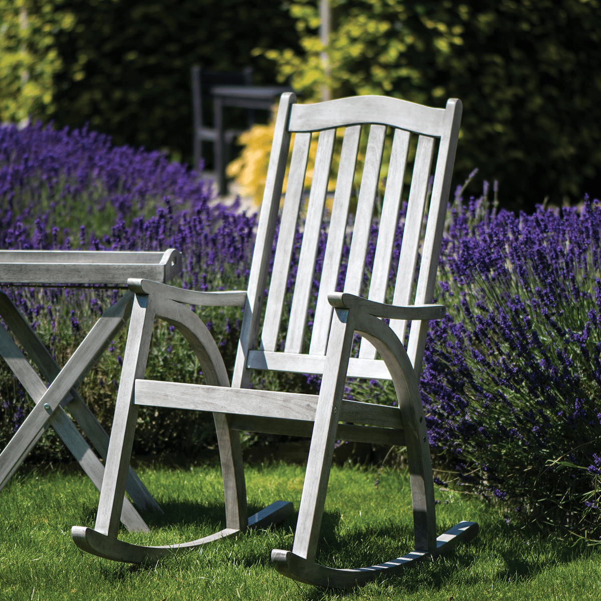 Repton Wooden Outdoor Rocking Chair | Gardenesque