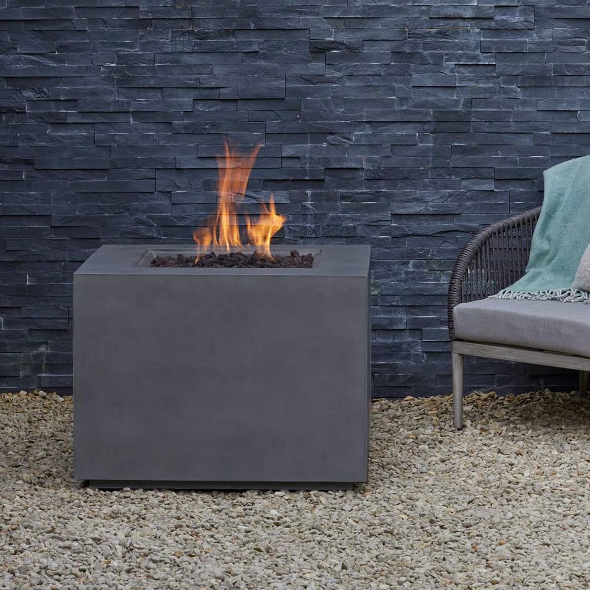 Premium Outdoor Gas Fire Pit with Lava Rock | Gardenesque